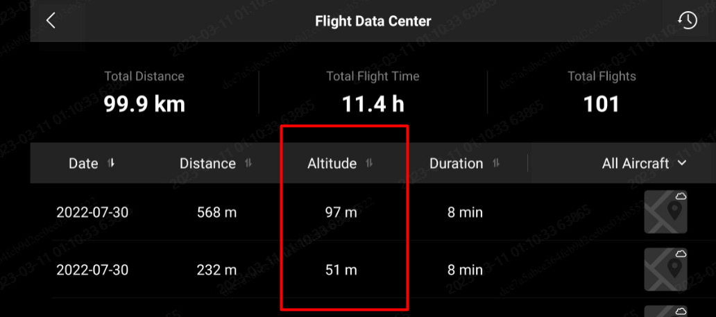 How can I review my max altitude on a recent flight? | DJI FORUM